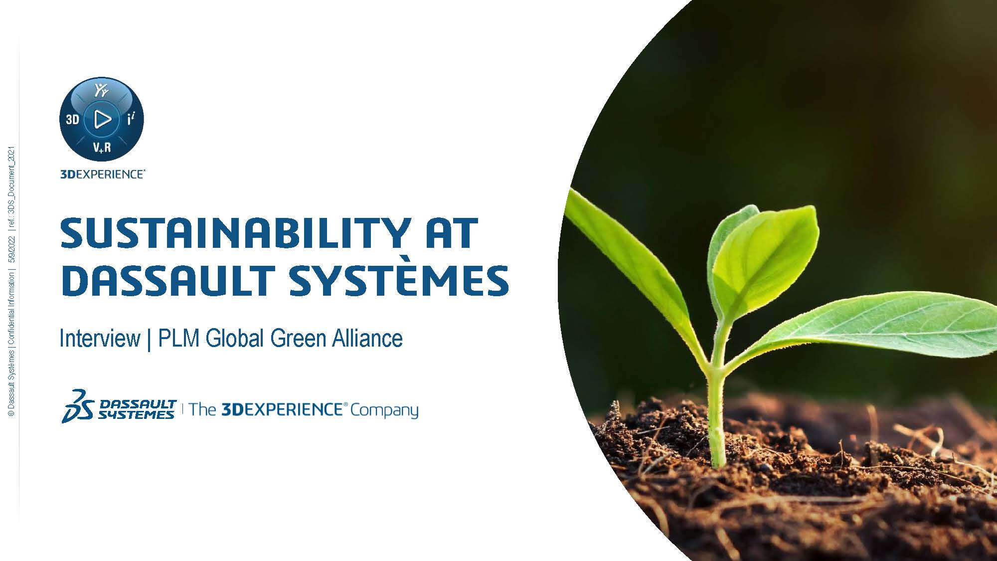 Discussing Sustainability with PLM Solution Provider Dassault Systèmes ...
